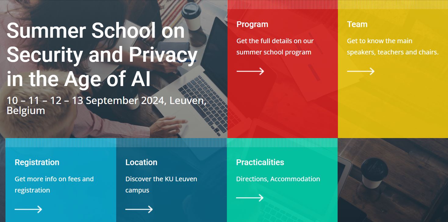 Summer School on Security & Privacy in the age of AI - Vlaams AI ...
